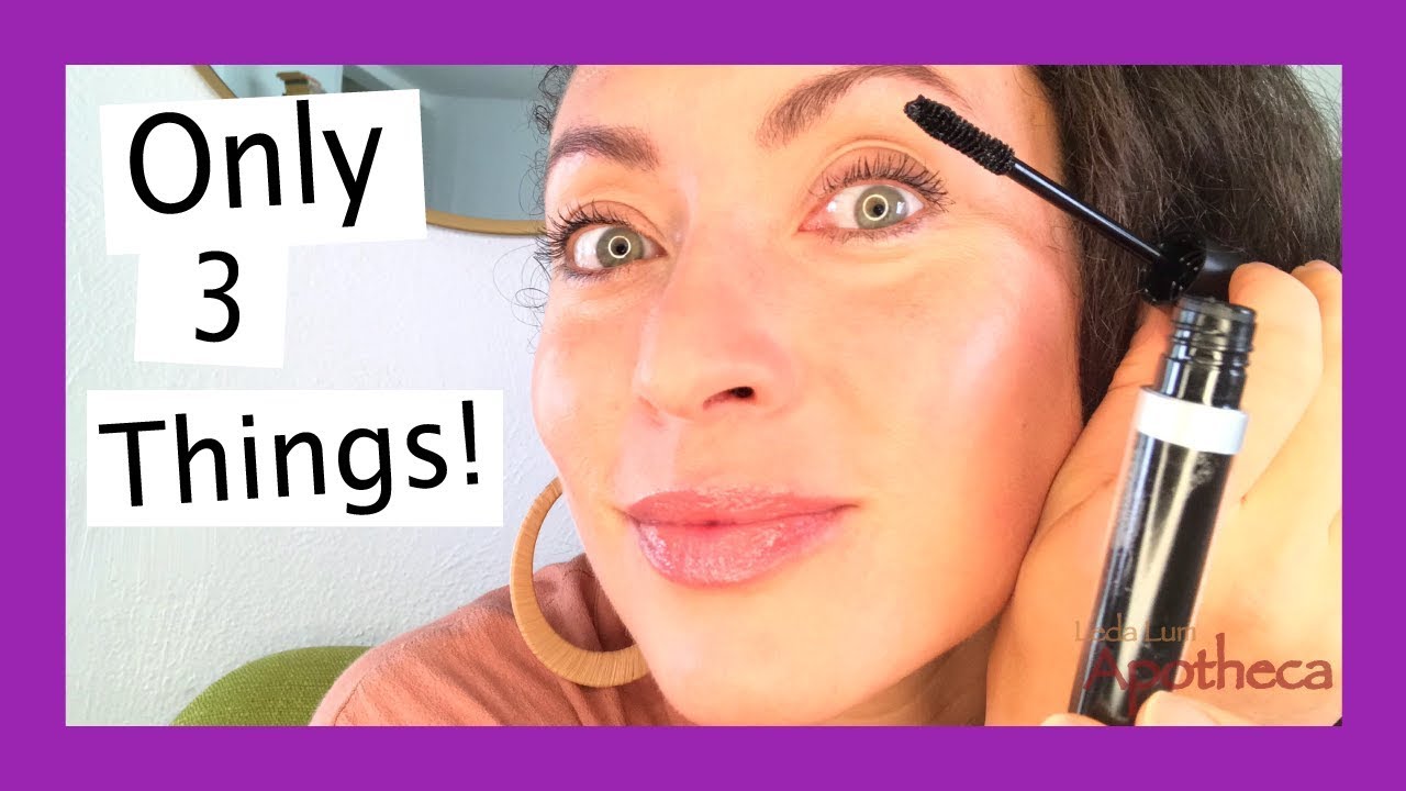 Vegan DIY Castor oil Mascara to help Lashes Grow!💥No Carnauba wax ...