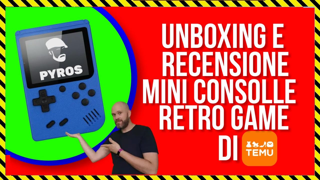 Unboxing e recensione mini consolle retro game di TEMU - YouTube
