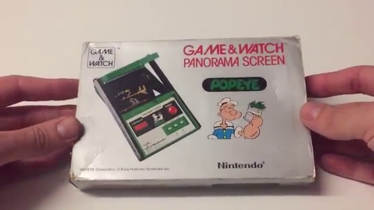 Game & Watch Popeye Panorama Screen - Unboxing & Gameplay - YouTube