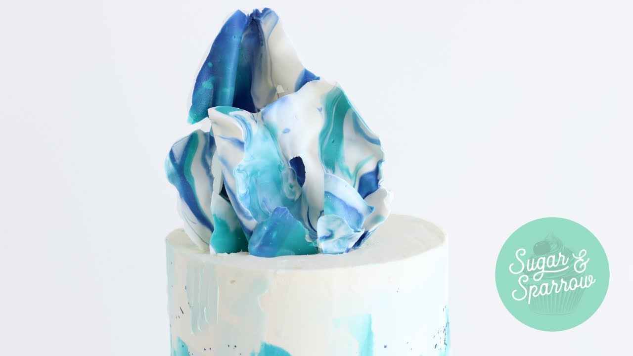 How To Create A Marbled Chocolate Sail - YouTube