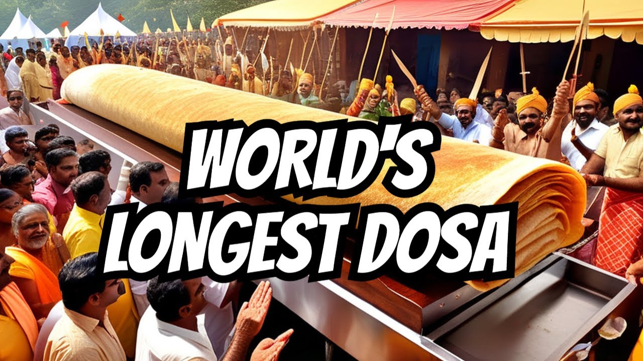 MTR Sets World Record for Longest Dosa Ever Made! | மிக நீண்ட தோசைக்காக ...