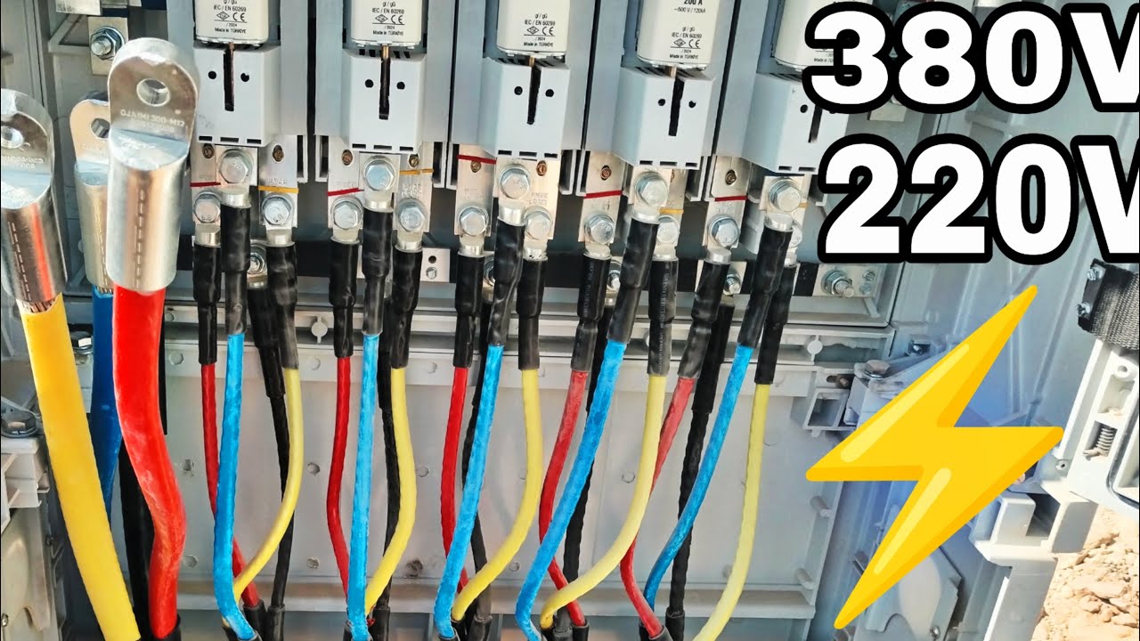 380v/220v Main Cable Termination In Minipiller (Distribution Panel) 4× ...