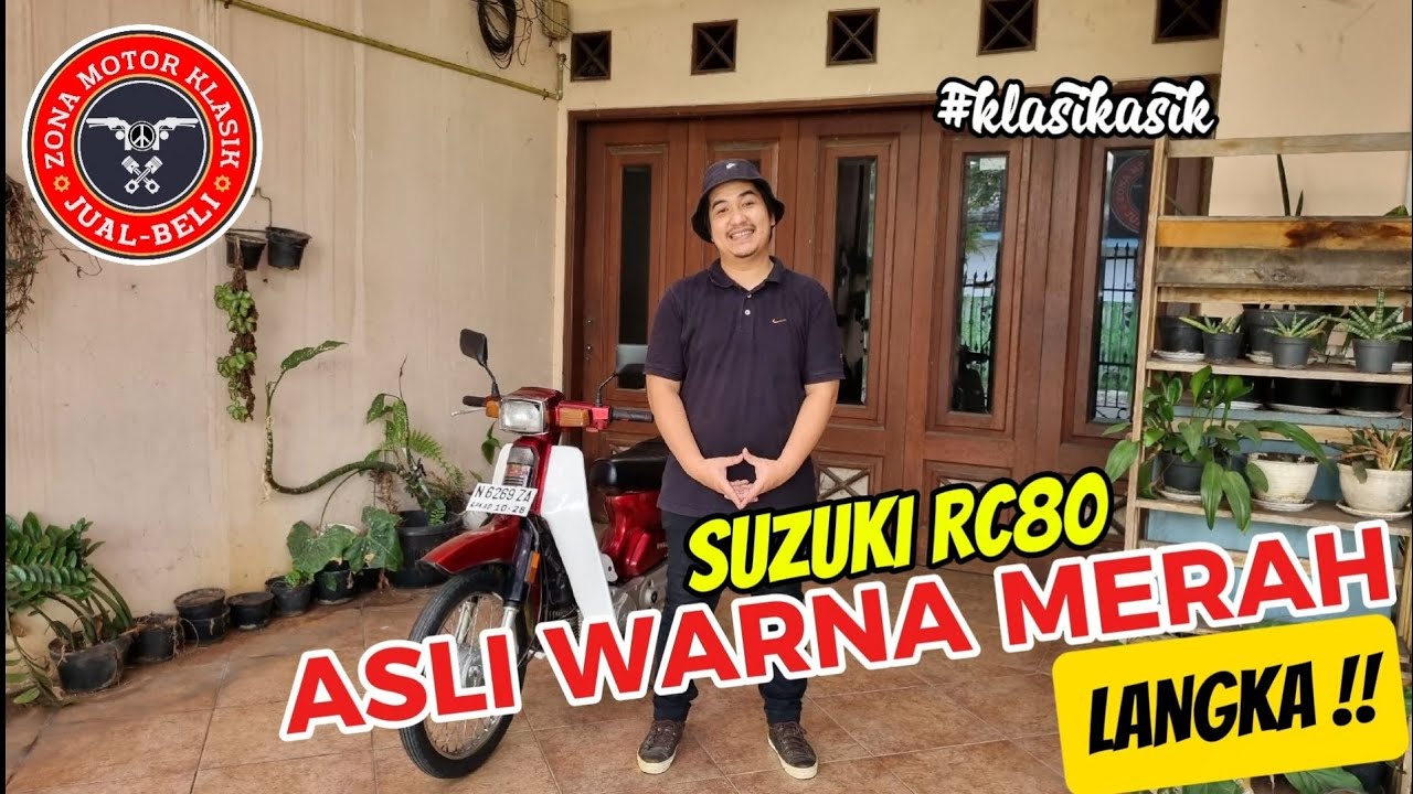 Jual Motor Klasik Langka Suzuki RC 80 2 Tak Warna Merah Marun - Terawat ...