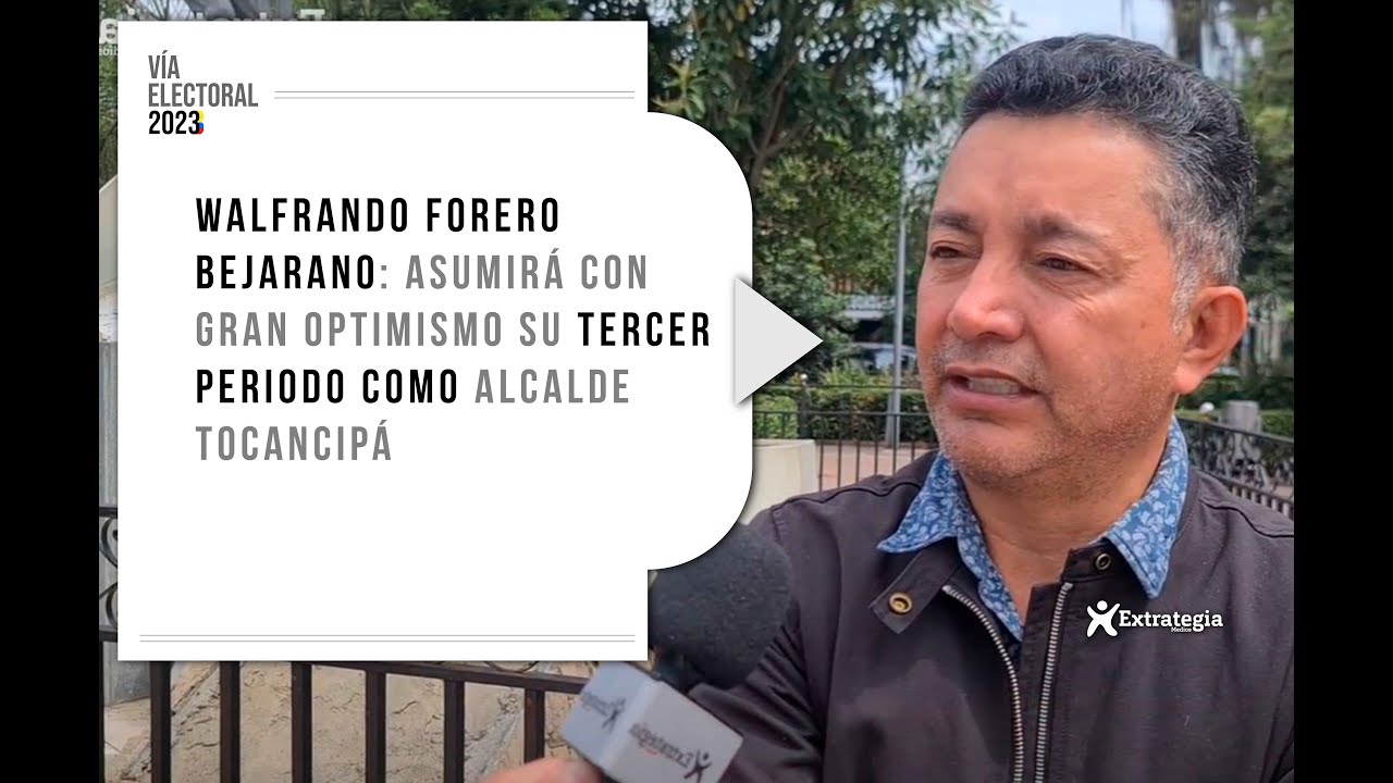 Walfrando Forero Bejarano: Asumirá con gran optimismo su tercer periodo ...