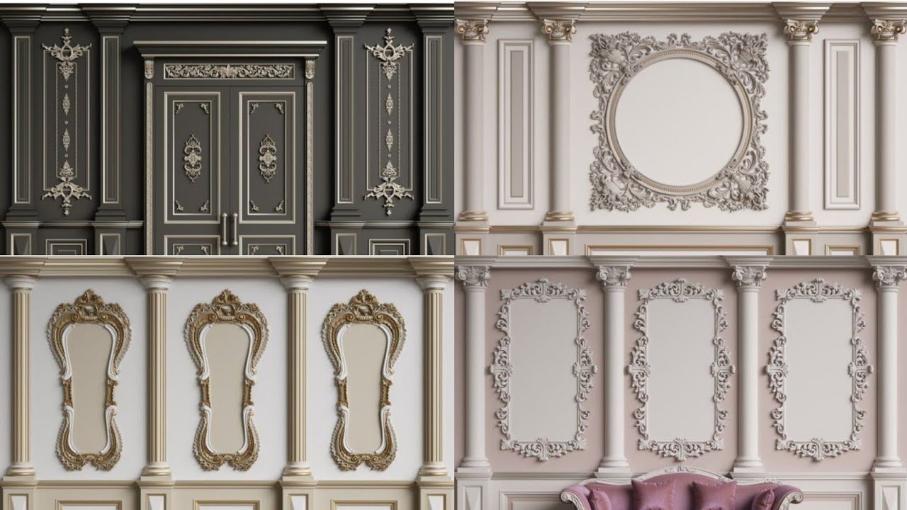 Interior Gypsum Wall With Column || Wall Design ideas || Interior ...