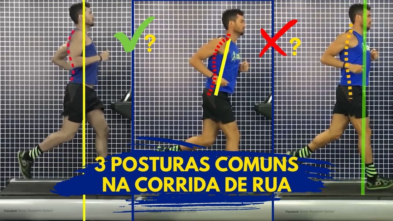 Qual é a POSTURA ideal e mais EFICIENTE na corrida de rua? - YouTube