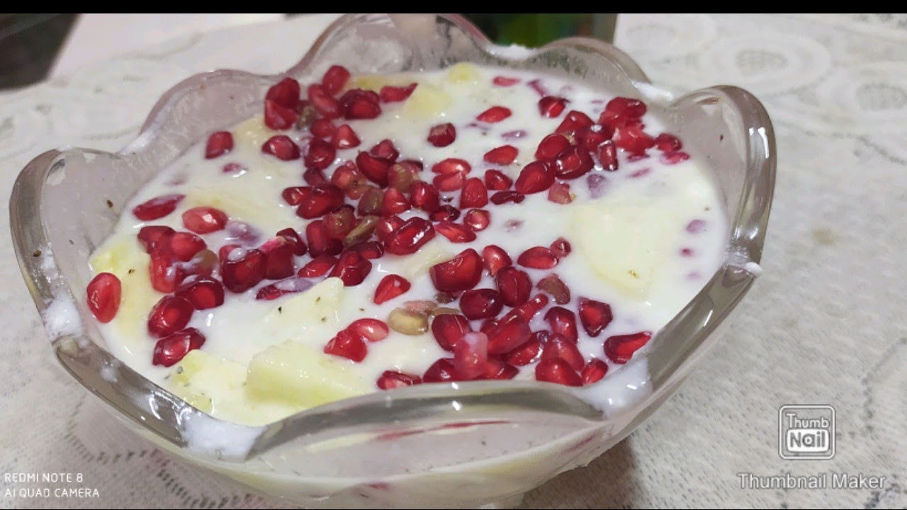 Easy recipe of fruit rayta. - YouTube