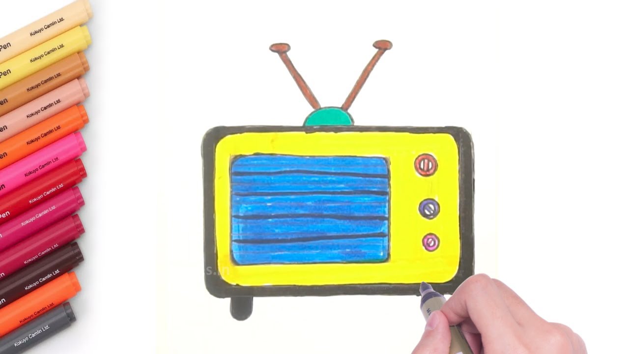 How to draw a Radio Drawing | Drawing Tutorial Step by Step | Easy ...