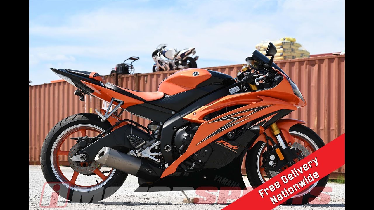 2009 Yamaha YZF-R6 Vivid Orange/Raven A9228@ iMotorsports - YouTube