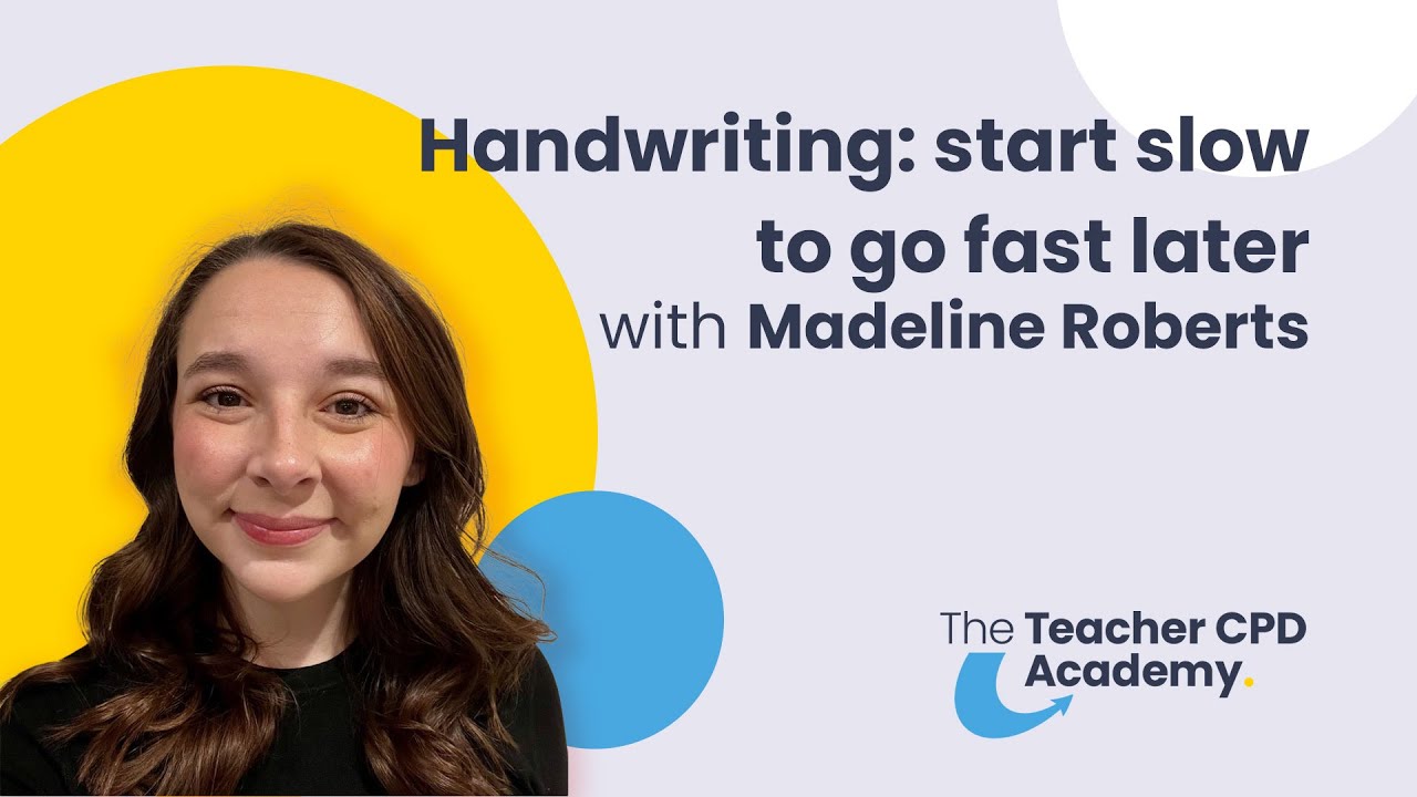 Handwriting: Starting Slow To Go Fast | With Madeline Roberts - YouTube