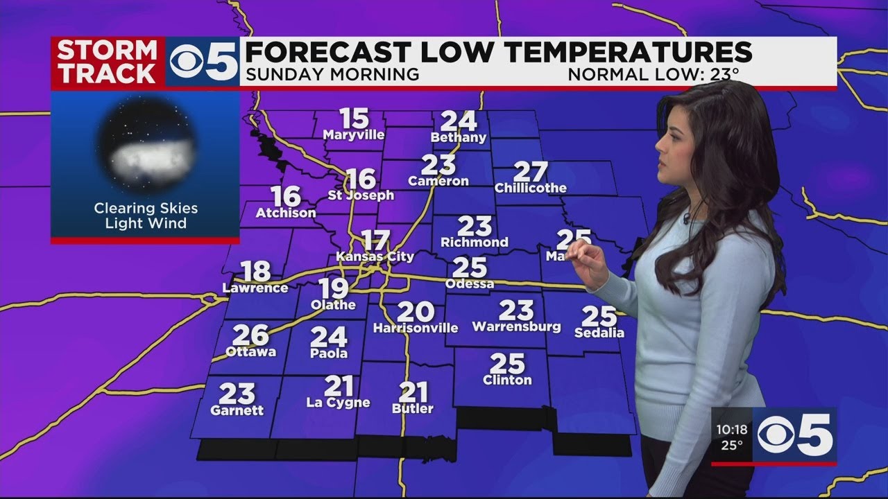 FORECAST: Cold, but clear weather on Sunday - YouTube