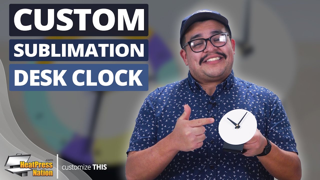 How To Personalize Sublimation Desk Clocks - YouTube
