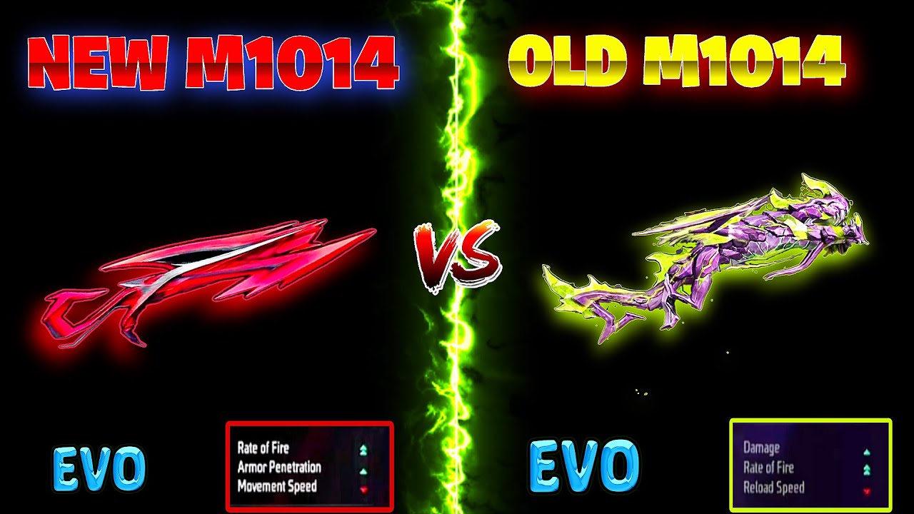 NEW EVO M1014 vs OLD EVO M1014BEST M1014 GUN SKIN | M1014 BEST SKIN IN ...