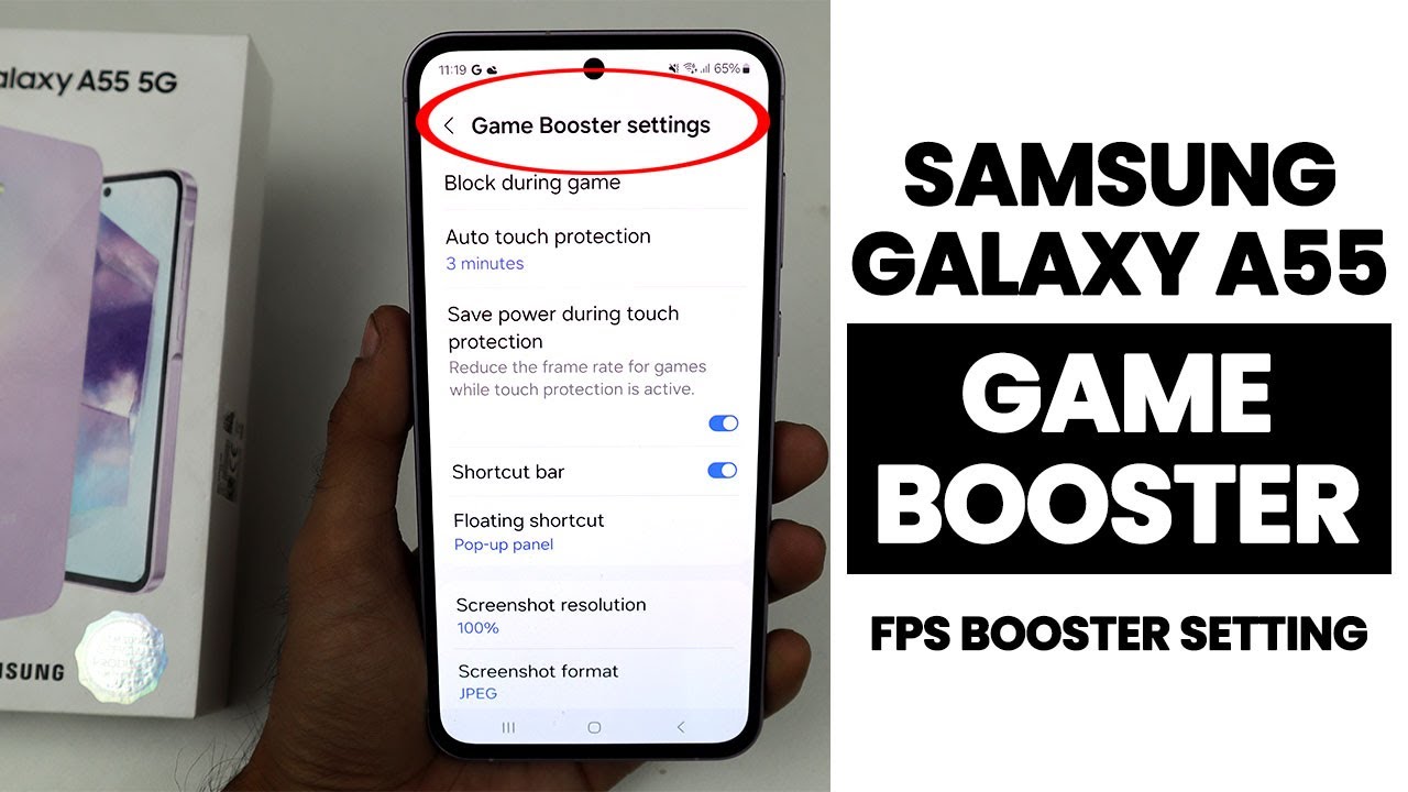 Samsung A55 5G : Best Game Booster Settings - Fps Booster - YouTube