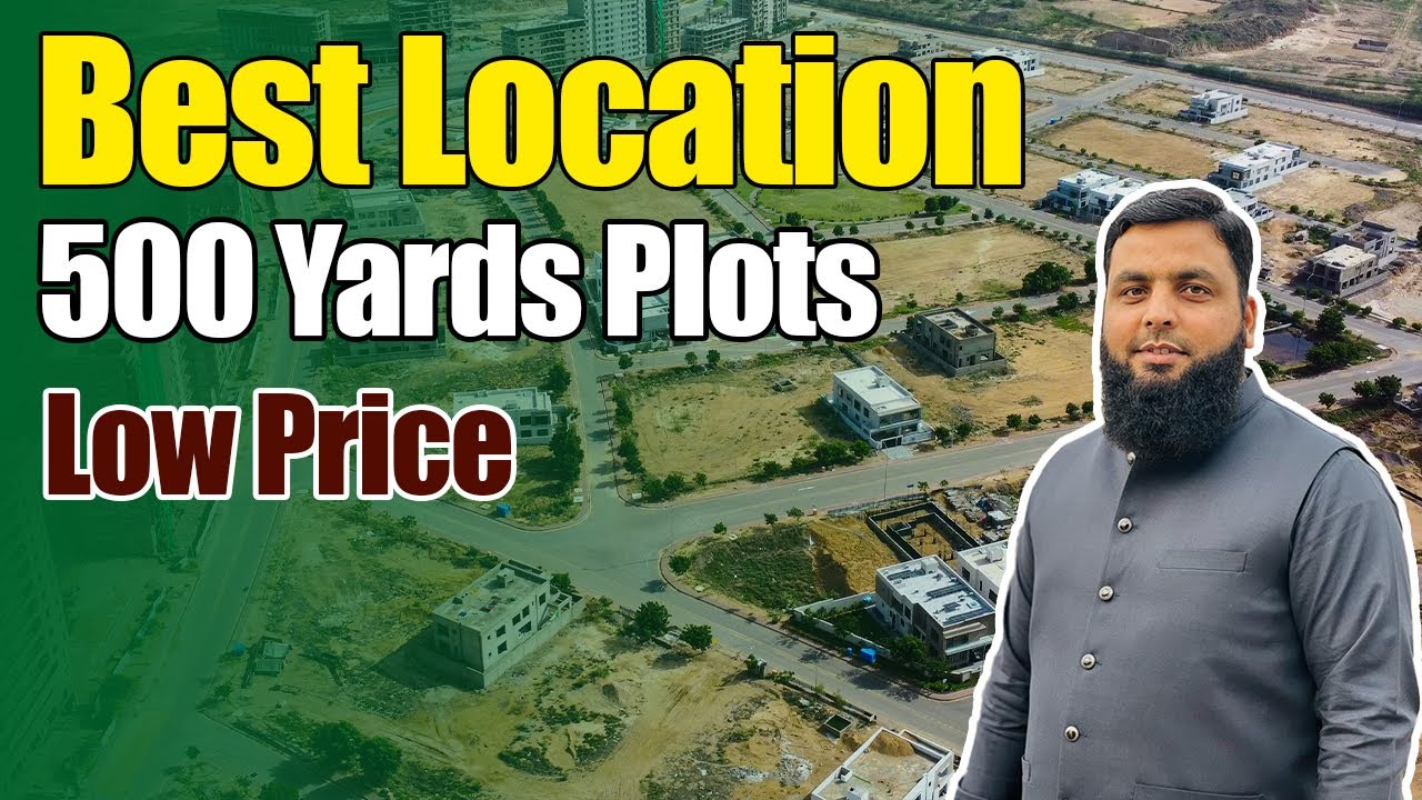 Best location 500 Yards Plots #bahriatown #realestate - YouTube