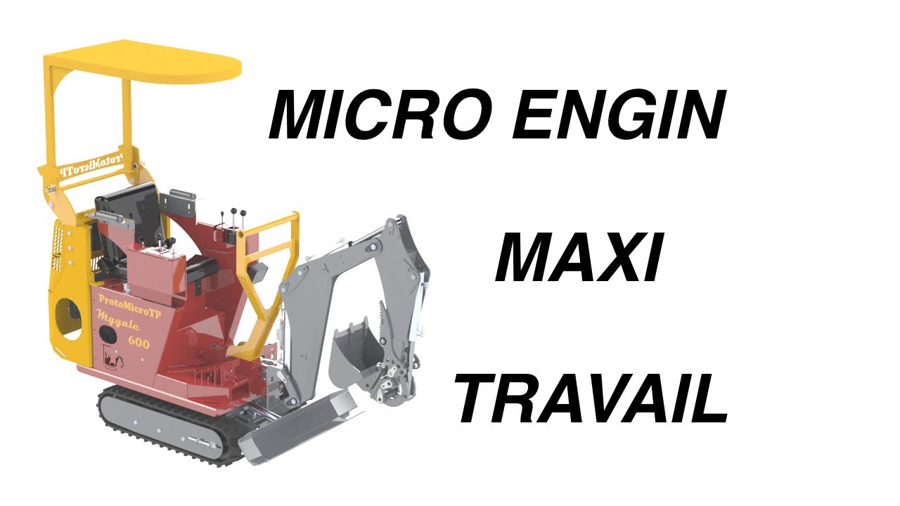 MICRO ENGIN POUR MAXI TRAVAUX : Micropelle made in France - YouTube