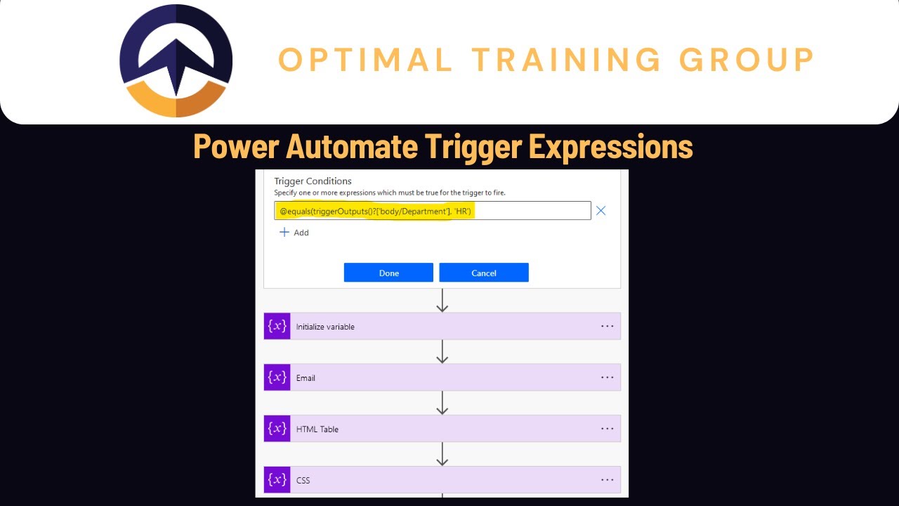 Power Automate Trigger Expressions - YouTube