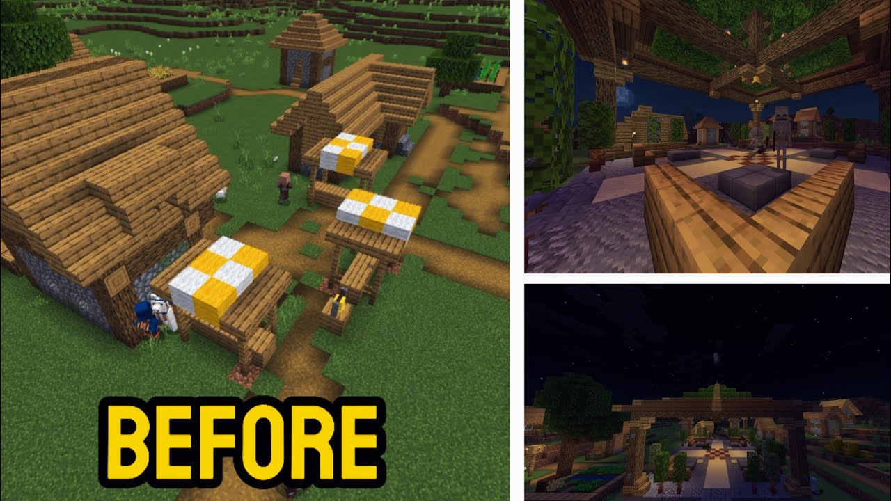 UPGRADE VILLAGE IN MINECRAFT. - YouTube