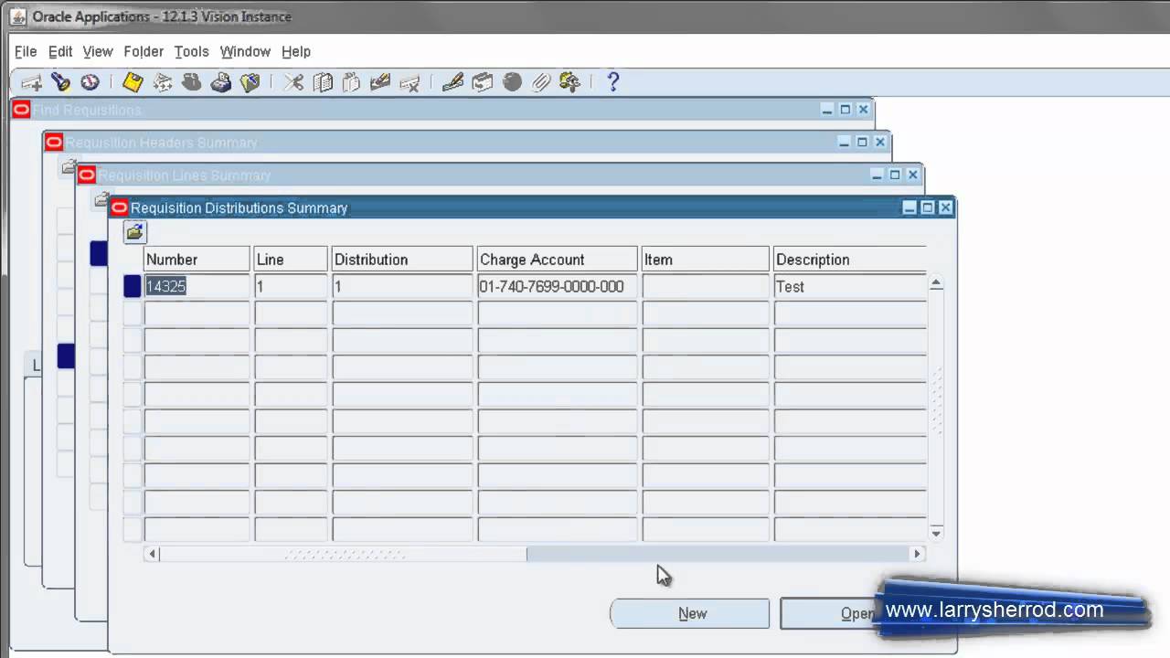 Po Requisition Summary Oracle Applications Training Youtube