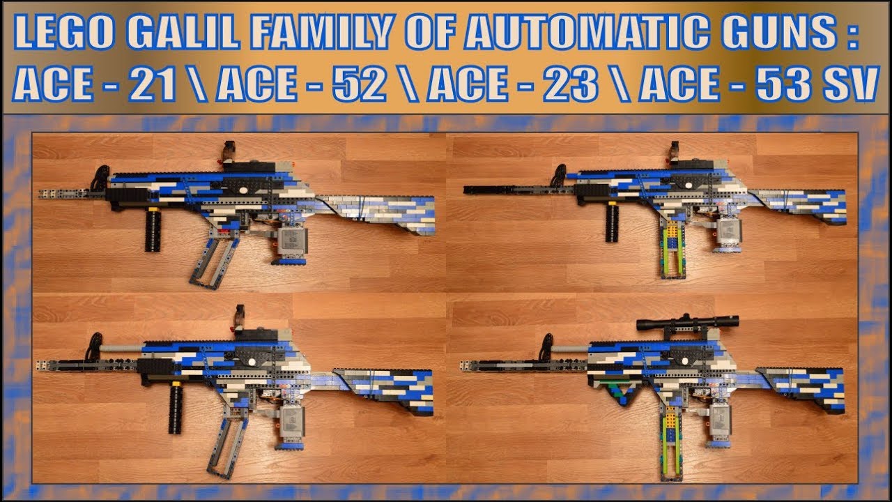 СЕМЕЙСТВО ПОЛНОСТЬЮ АВТОМАТИЧЕСКИХ GALIL ACE ИЗ ЛЕГО | СТРЕЛЯЕТ | № 152 ...