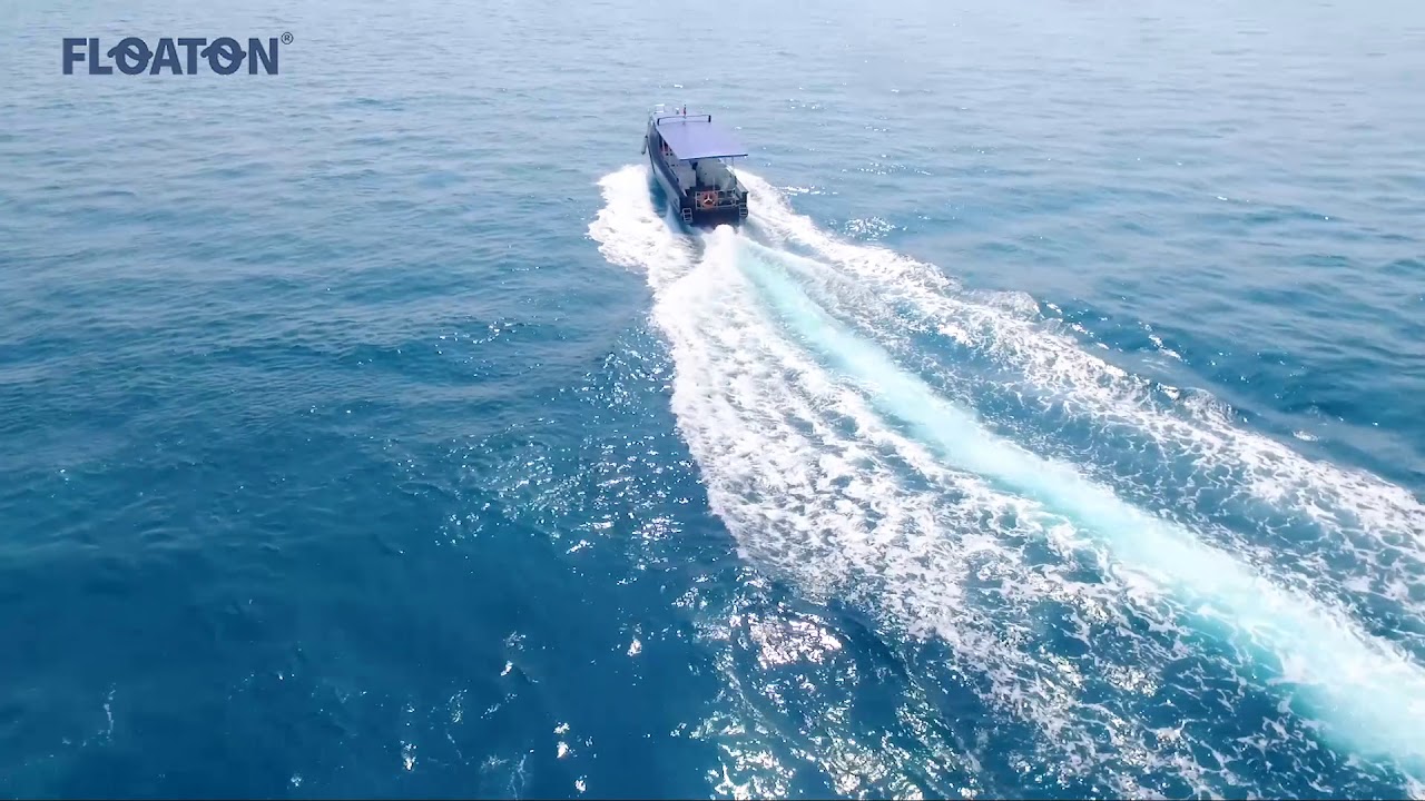 FLOATON PASSENGER HDPE BOAT 12 m - YouTube