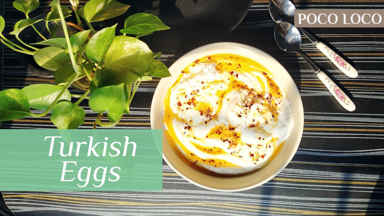 Turkish Eggs | Cilbir | Turkish Eggs in Garlicky Yogurt Sauce |Quick ...