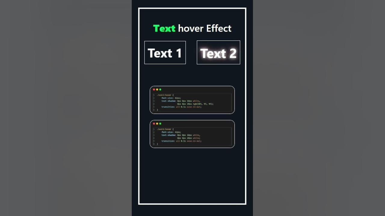 Css Text Shadow Property Css Text Hover Effect Frontend Csstips Csstricks Javascript