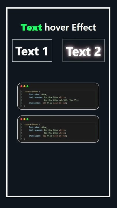 Css Text Shadow Property Css Text Hover Effect Frontend Csstips Csstricks Javascript