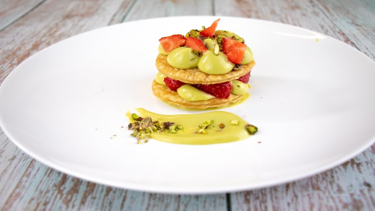 Pistachio Mille Feuille - YouTube