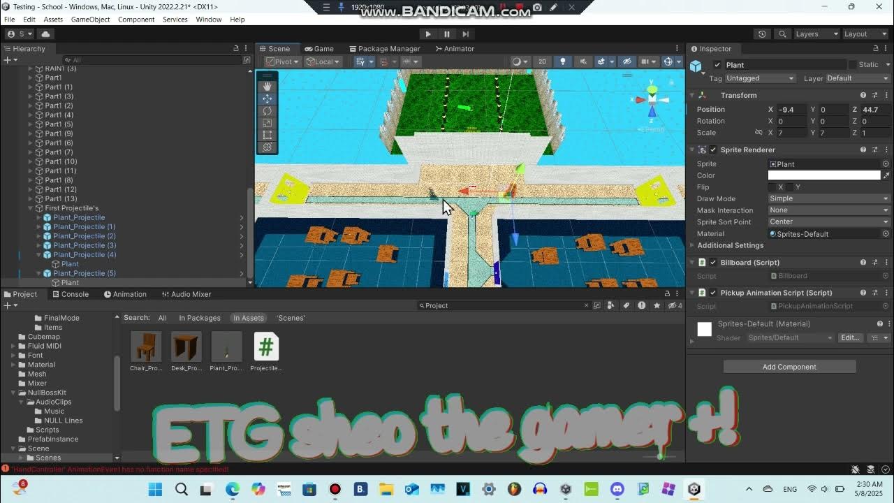 How to make Projectile's spawn at the exit's (When PreBoss Start) - YouTube