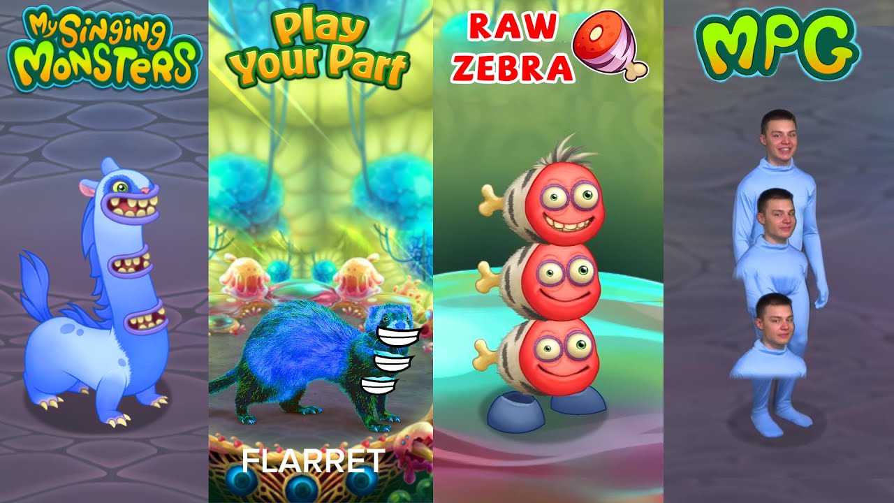 All My Singing Monster Vs Play Your Part 2024 Vs Raw Zebra Vs MPG | My ...