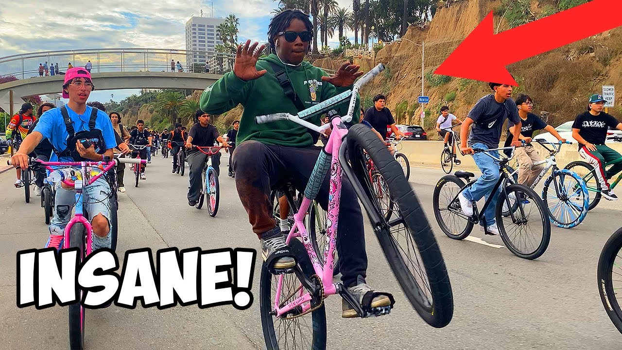 LOS ANGELES BIGGEST RIDEOUT! (GTA V IRL) - YouTube