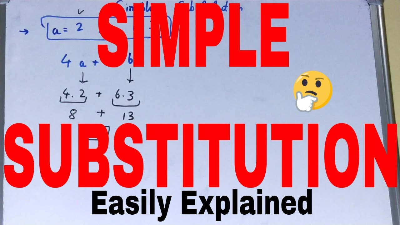 Simple substitution|How to substitute numbers into expressions ...
