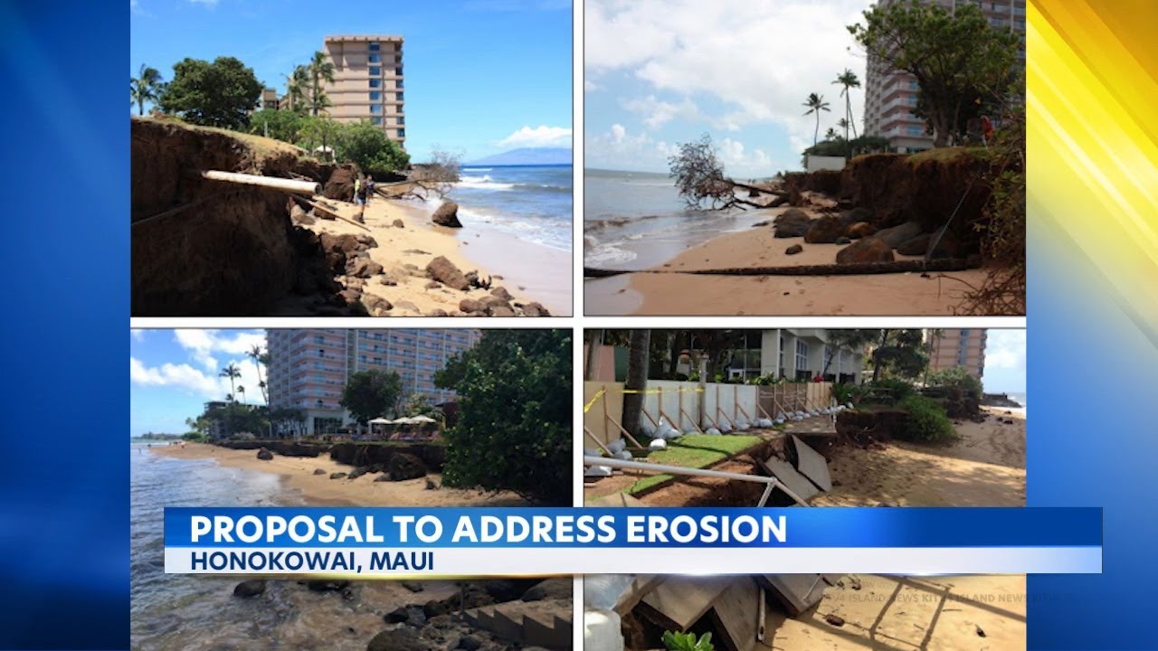 Resort property owners address erosion issues on Maui - YouTube