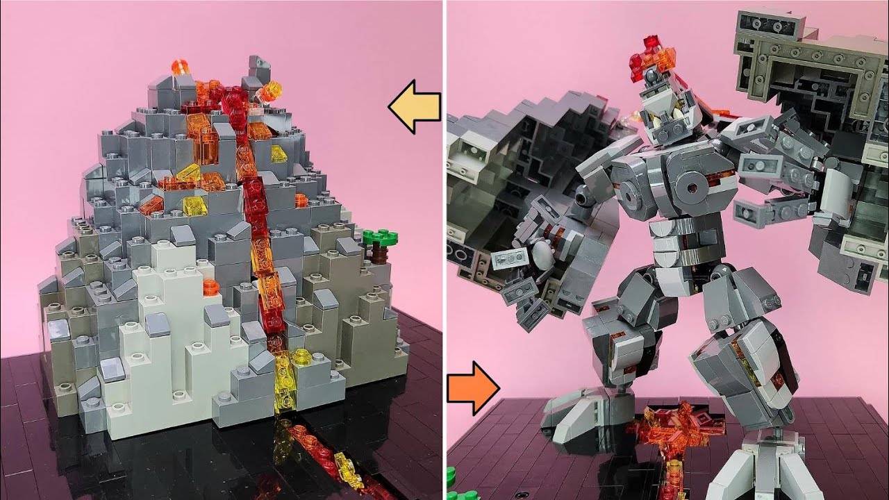 Lego volcano transforming robot / 레고 화산 변신 로봇 - YouTube