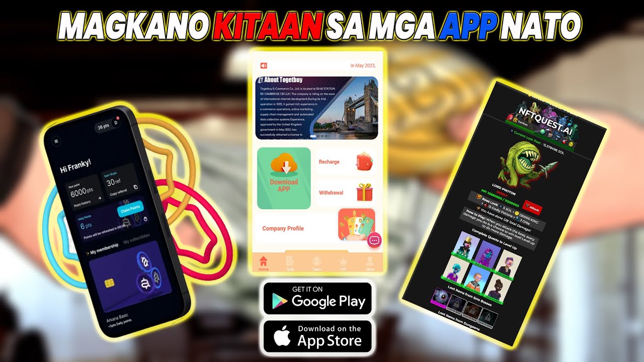 Arkana , Nftquest, Togetbuy - kitaan Update (Android , PC) - YouTube
