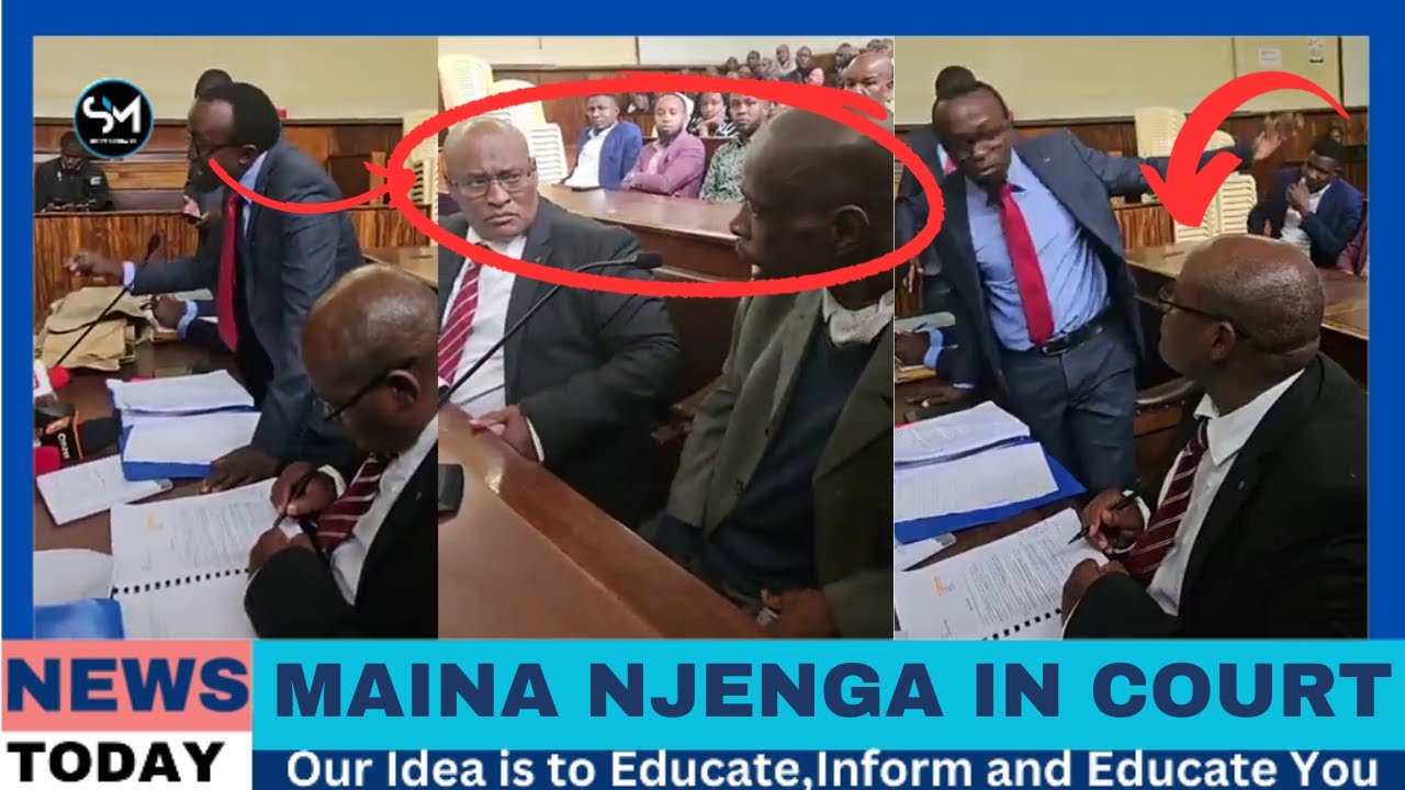 DRAMA IN COURT DURING MAINA NJENGA CASE PROCEEDINGS /SEE WHAT HIS ...