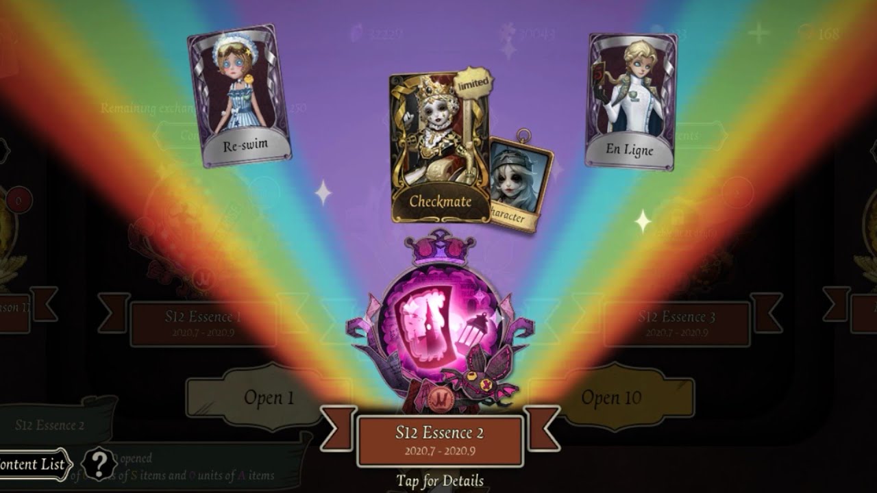 Tips to open Gacha Essence | GET SKINS Identity V 第五人格 - YouTube