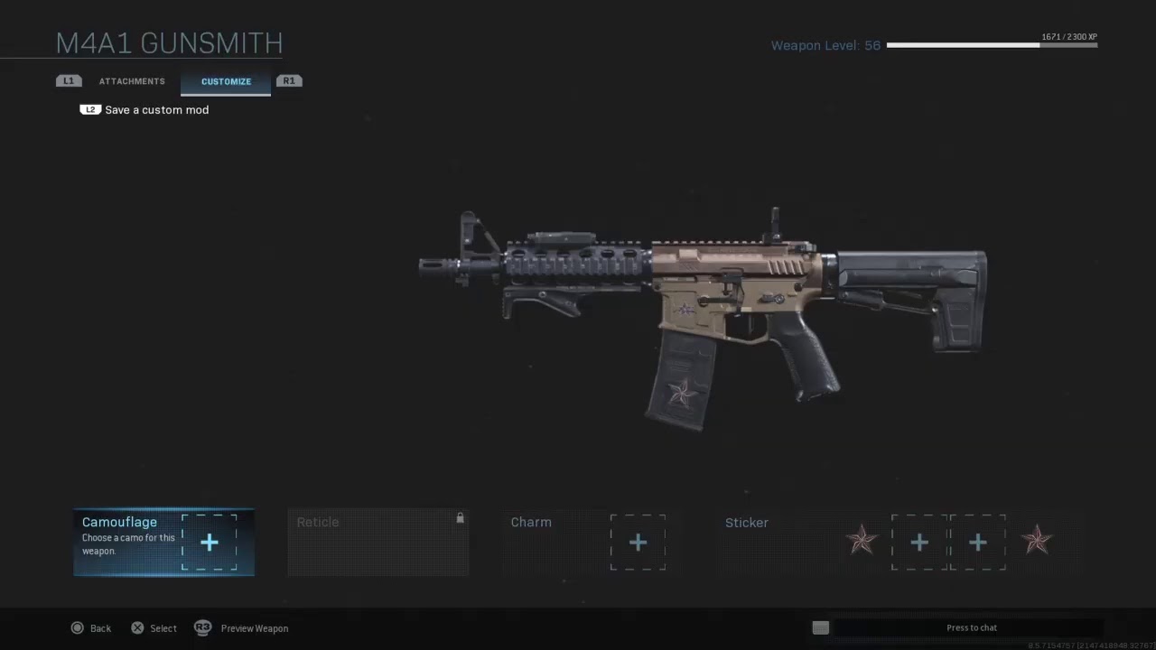Call Of Duty Modern Warfare XRX-M4 Class Setup - YouTube