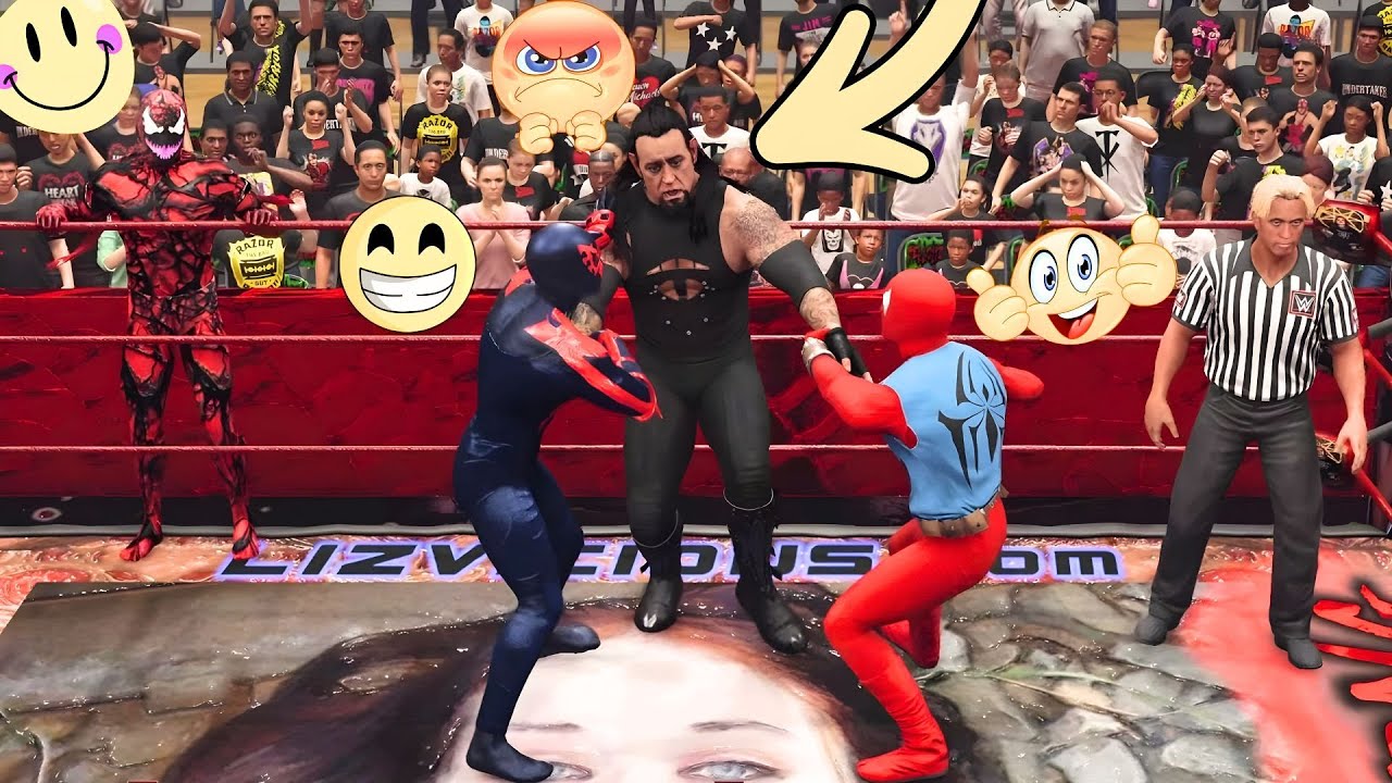 WWE2K24 - AMAZING SPIDER MAN BROTHERS VS UNCLE HOWDY FAMILY MEMBERS ...