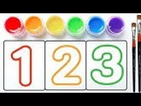 Counting Numbers | write and read numbers | 1234 learning for kids | 1-15 | 123456 counting for ...