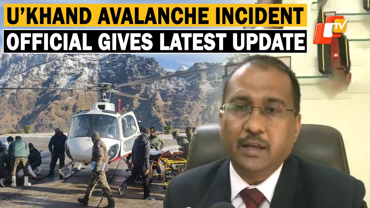 Uttarakhand Avalanche: PRO Defence Officials Gives Latest Update - YouTube