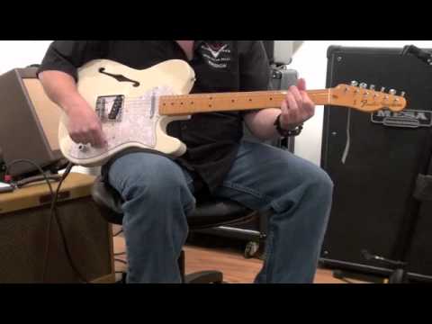 Fender® American Vintage 69 Thinline Telecaster® in Olympic White - YouTube