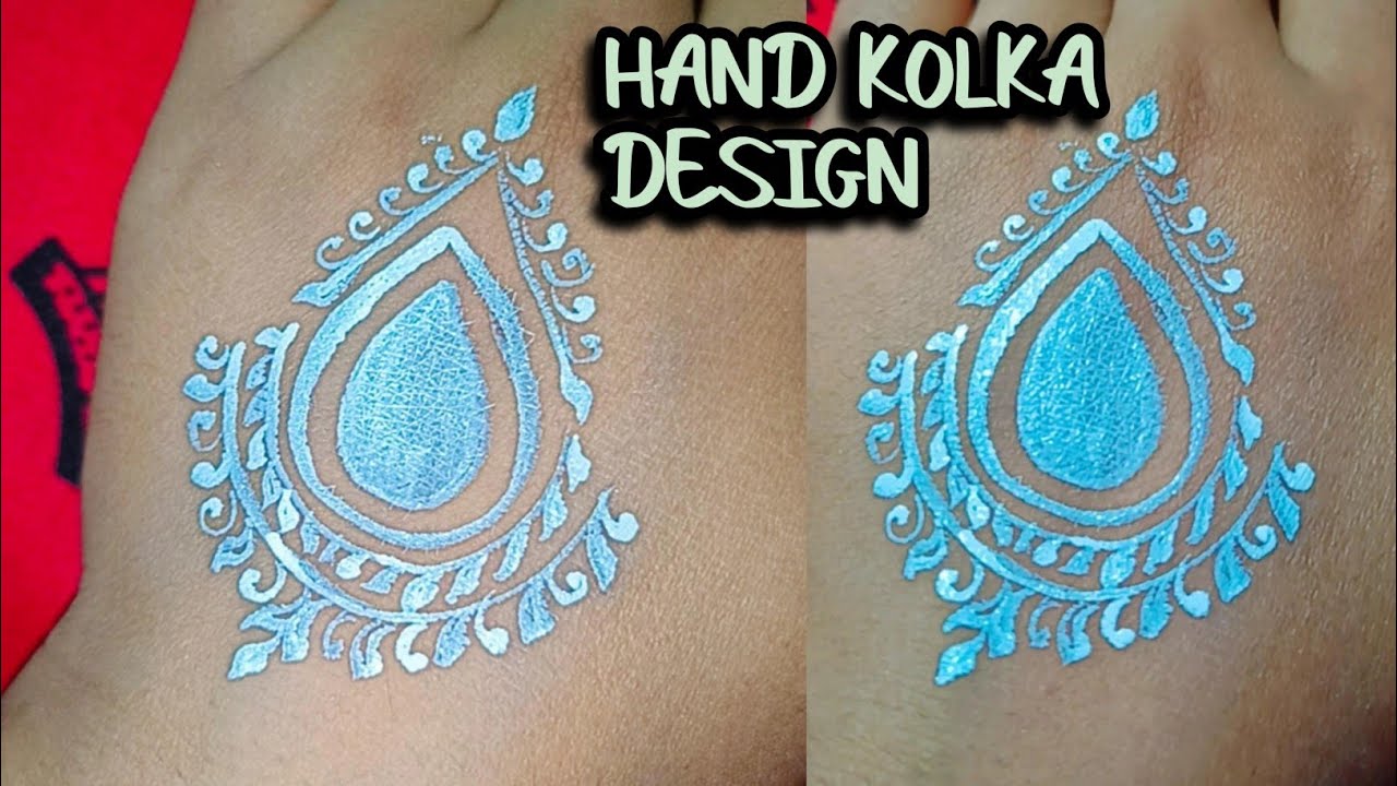 BEAUTIFUL HAND KOLKA DESIGN 🎨🖌️🖌️//#sjcreation - YouTube