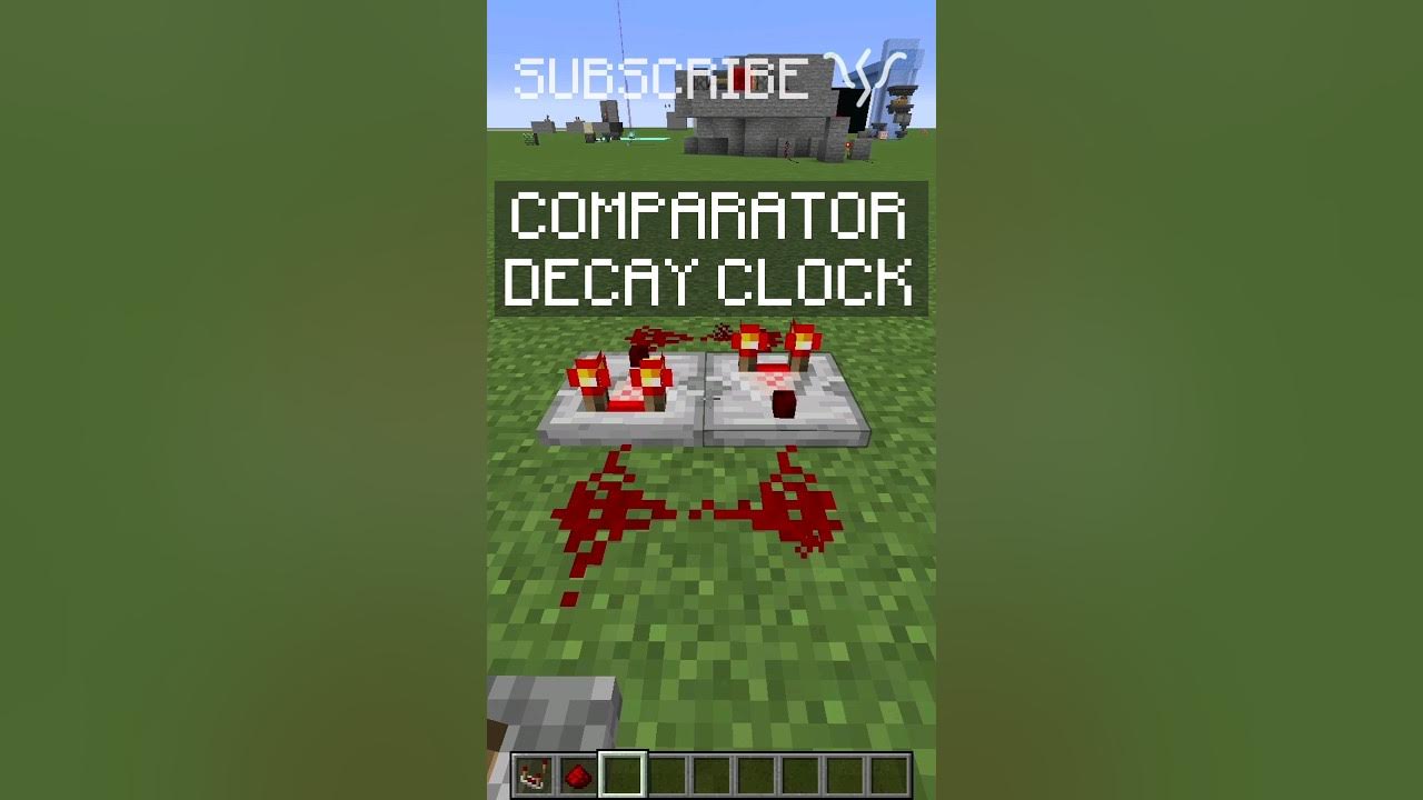 COMPARATOR DECAY CLOCK for your redstone circuits! | Redstone with ...