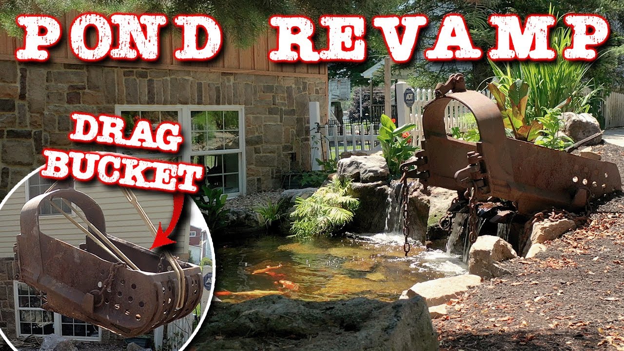 Drag Bucket Waterfall | Part 2 of Koi Pond Revamp - YouTube