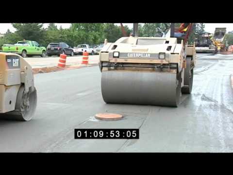 Roller Compacted Concrete - Vibratory Roller Compaction - YouTube
