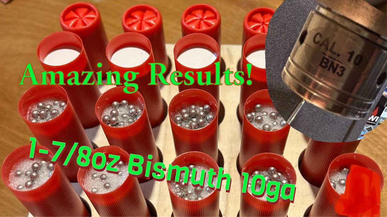 10ga 1-7/8oz Bismuth Hand Load for Waterfowl - YouTube
