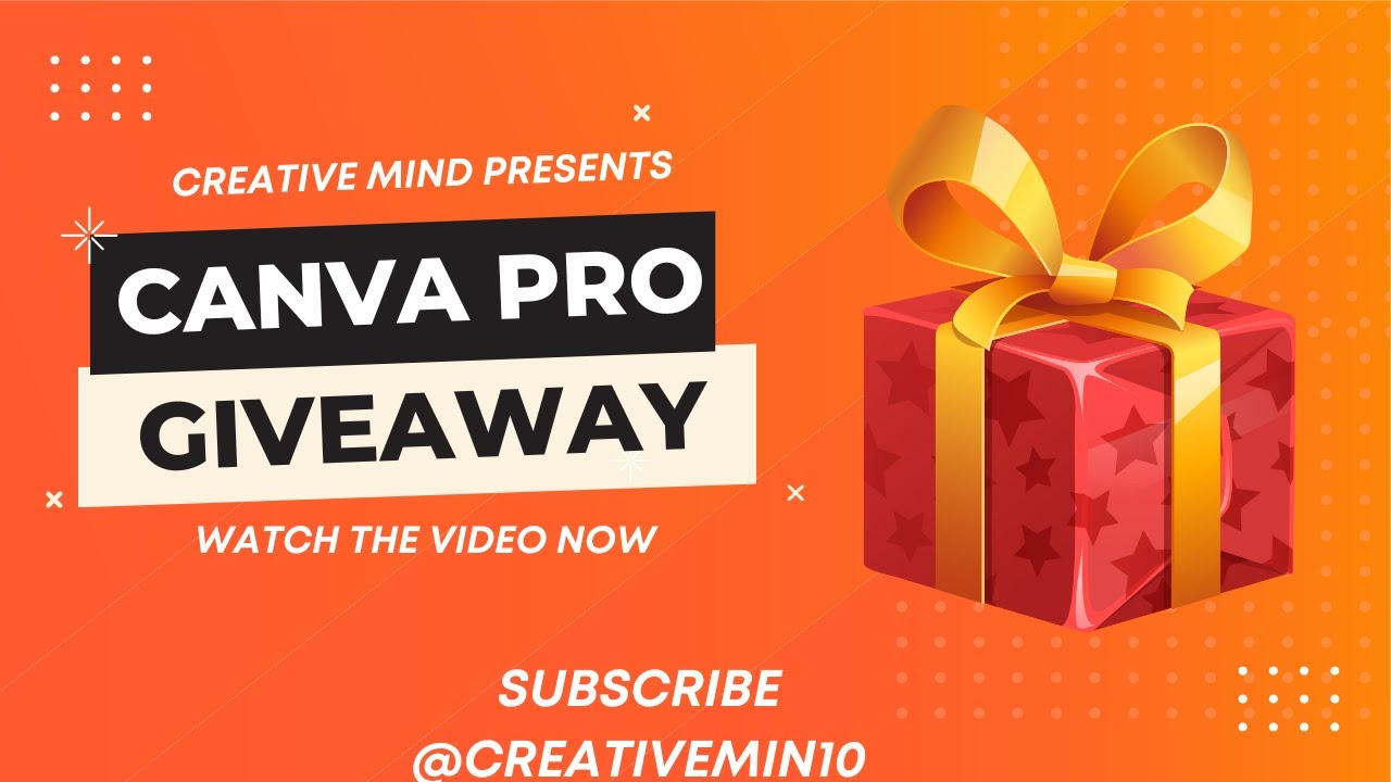 GIVEAWAY CANVA PRO LIFETIME ACCOUNT - YouTube