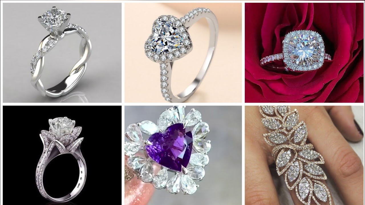 Latest Beautiful pure Diamond Regular Ring designs || New style of ...